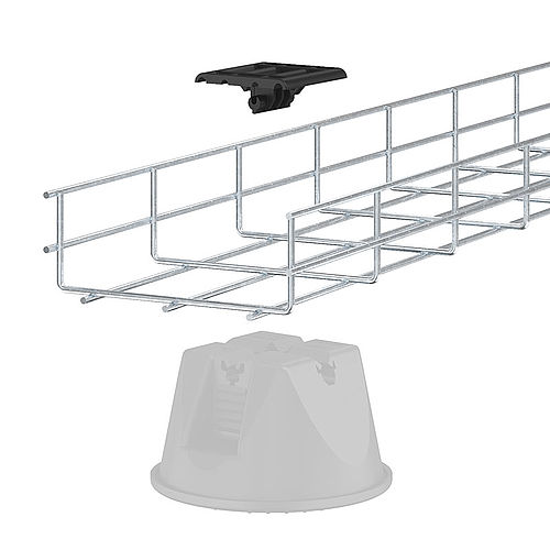 Plug-in mesh cable tray adapter for 165 MBG roof cable holders | OBO